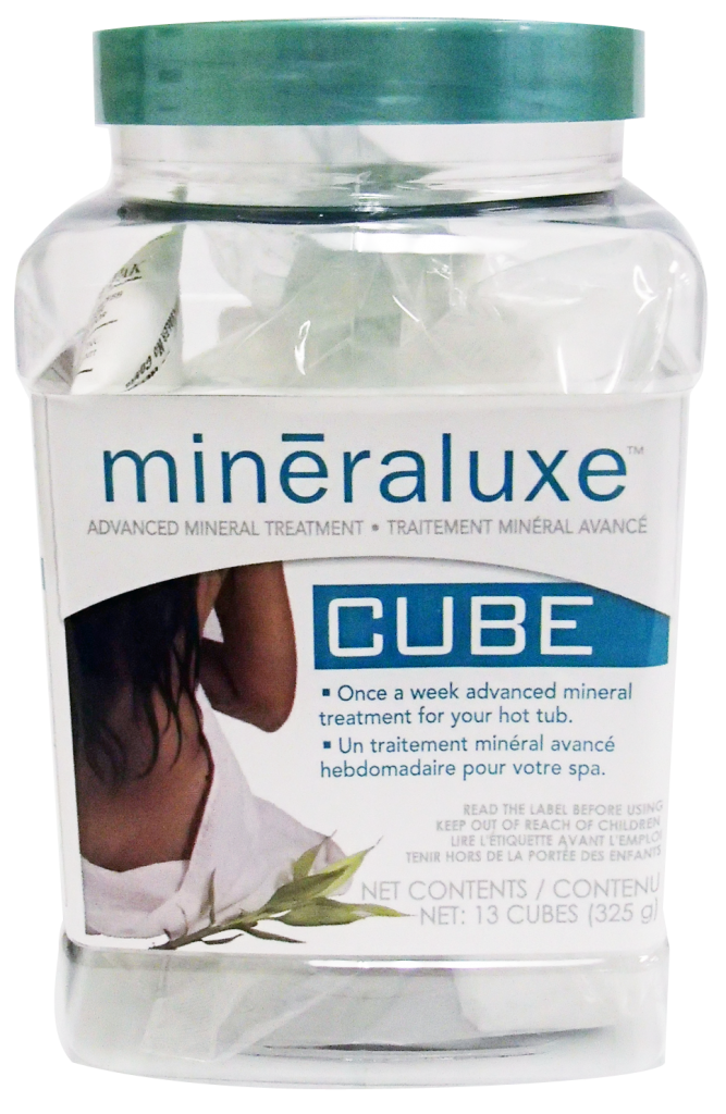 MINERALUXE - BOTTLE OF 13 CUBES FOR HOT TUB - Buds Spas & Pools